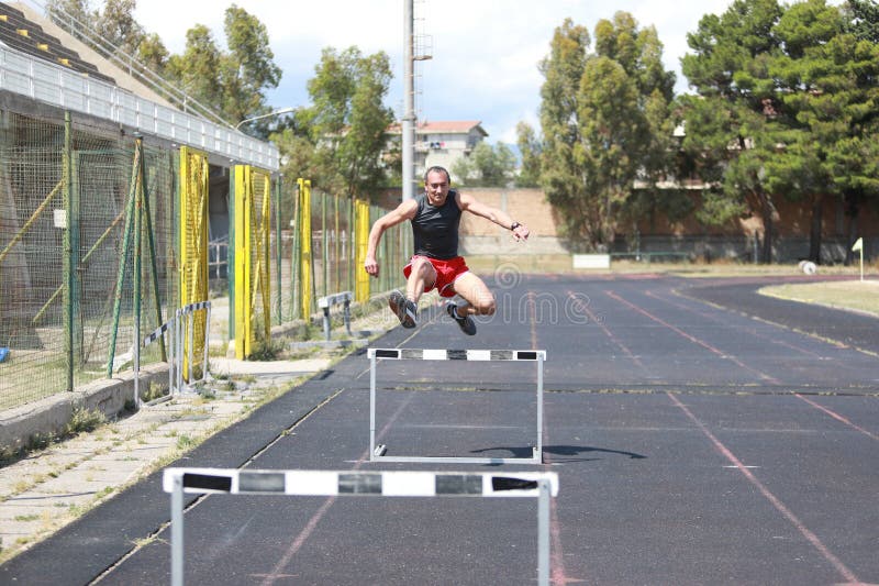 Obstacle Run is the Most Difficult Training Stock Photo - Image of ...