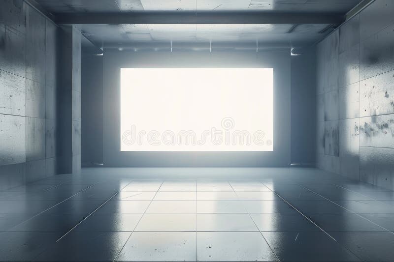 Professional Scene with a Large Blank Area for Copy. Stock Illustration ...