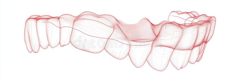 Professional Schematic Represents a Dental Arch with Ample Copy Space ...