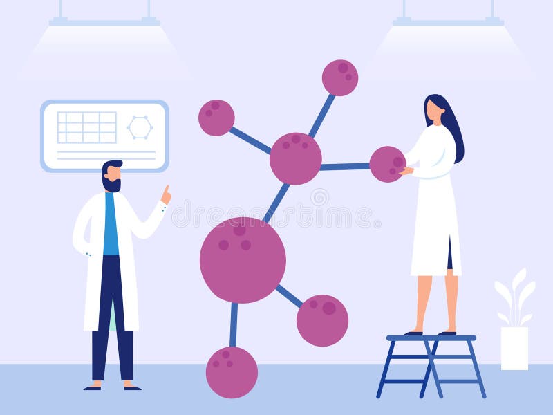 Professional Scientific Research Structure of Atom or Molecule Stock ...