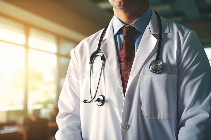 Professional Scientist in Lab Coat and Tie Stock Image - Image of ...
