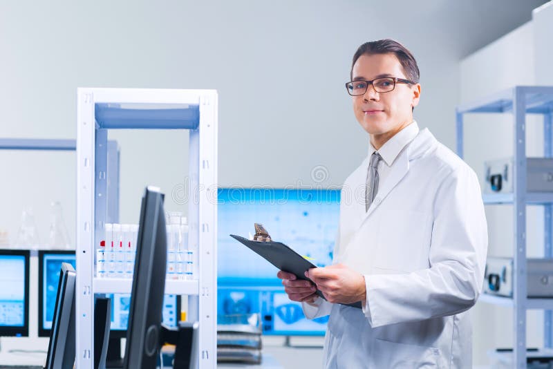 Professional Scientist is Working on a Vaccine in a Modern Scientific ...