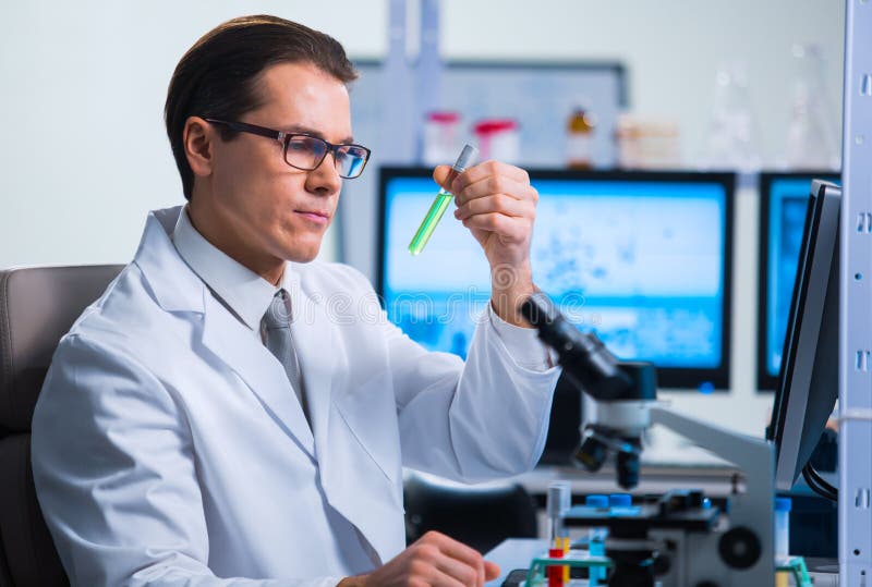 Professional Scientist is Working on a Vaccine in a Modern Scientific ...