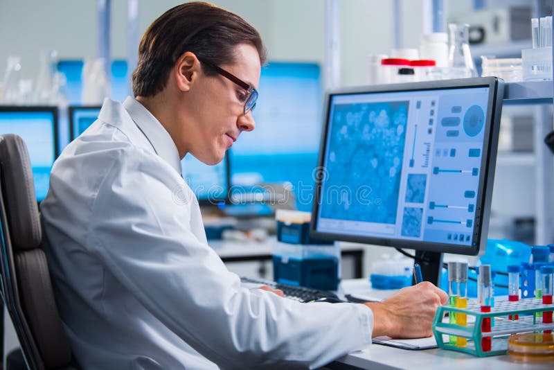 Professional Scientist is Working on a Vaccine in a Modern Scientific ...