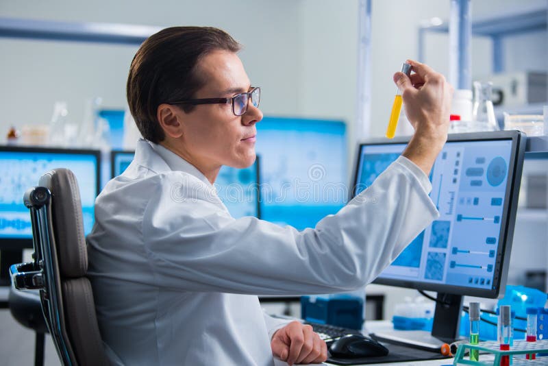 Professional Scientist is Working on a Vaccine in a Modern Scientific ...