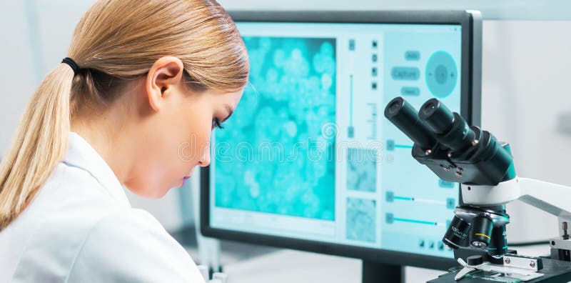 Professional Scientist Working on a Vaccine in a Modern Scientific ...