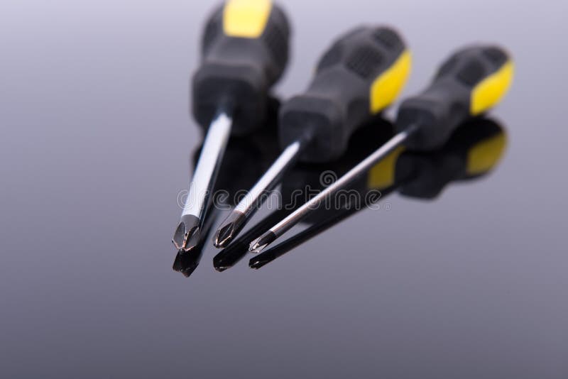 Professional Screwdrivers Set Stock Photo - Image of hardware, single ...