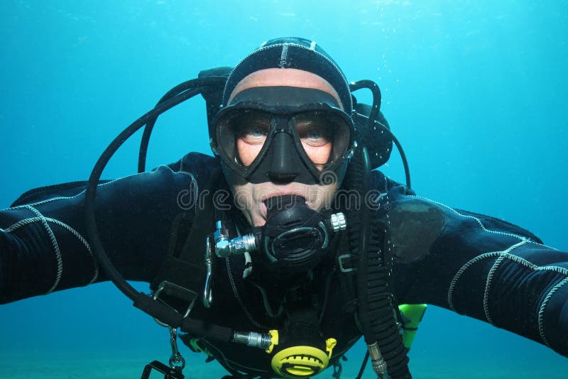 Professional scuba diver stock photo. Image of diver - 81724224