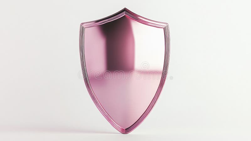 Professional Security Shield with Shiny Metallic Finish and Reflective ...