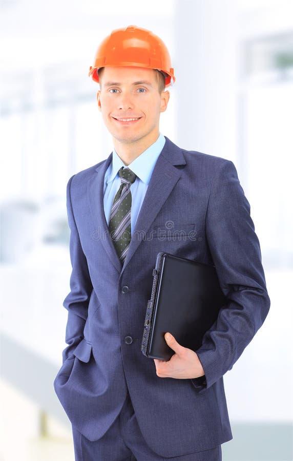 Architect Man in the Office Stock Photo - Image of hard, construction ...