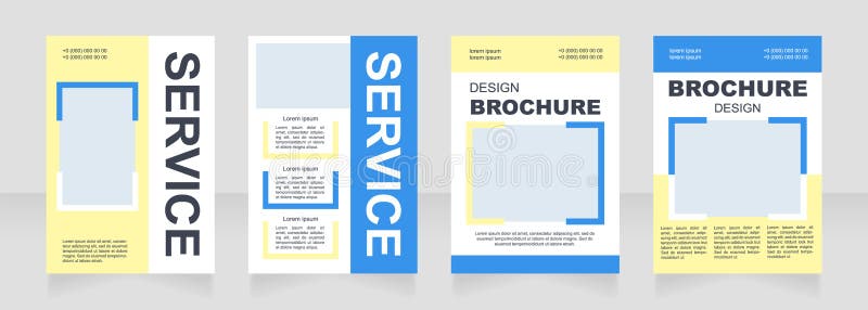 Professional Service Blank Brochure Layout Design. Advisory Info ...