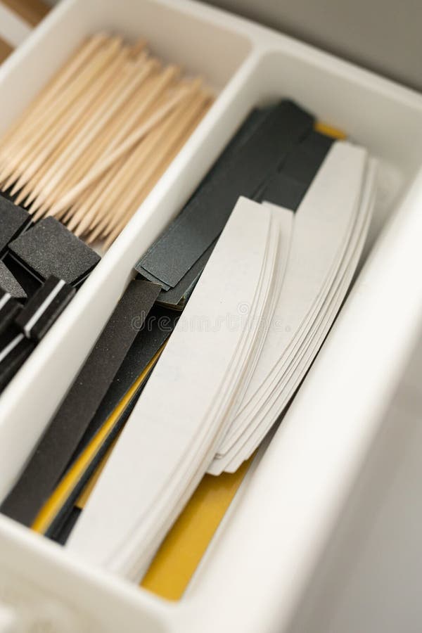 Professional Set of Manicure or Pedicure Tools Top View Stock Photo ...