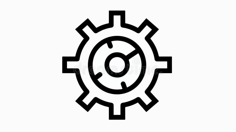 Professional Settings Gear Icon for Basic Web Design Stock Illustration ...