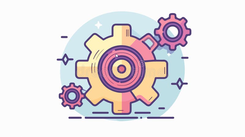 Professional Settings Gear Icon for Basic Web Design Stock Illustration ...