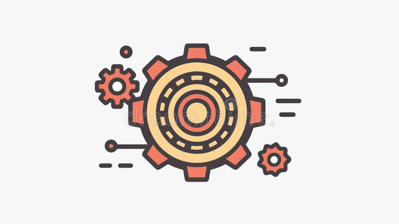 Professional Settings Gear Icon for Web Development and Designers Stock ...