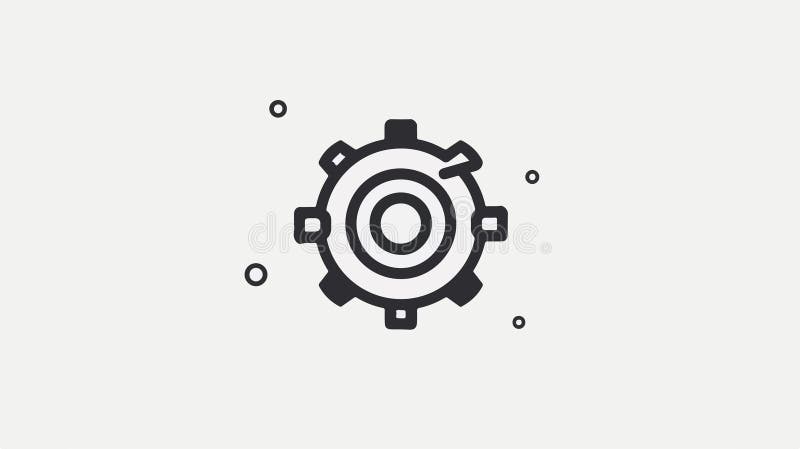 Professional Settings Gear Icon for Web Development and Designers Stock ...