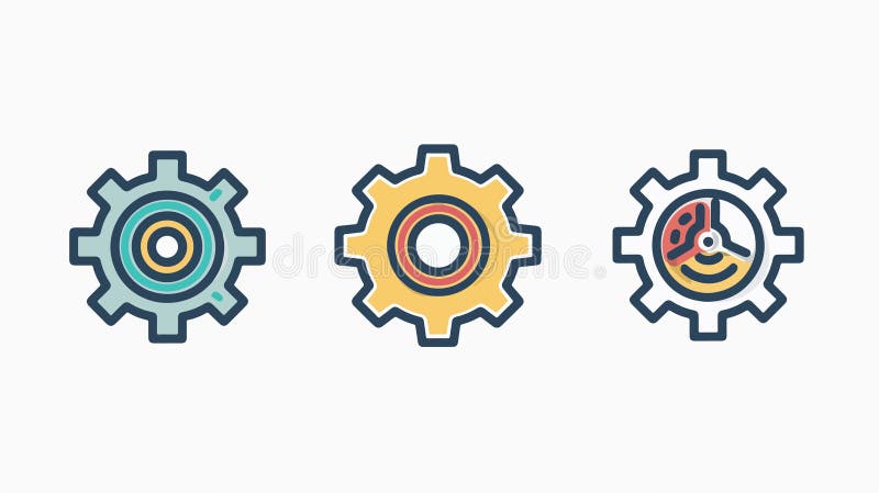 Professional Settings Gear Icon for Web Development and Designers Stock ...
