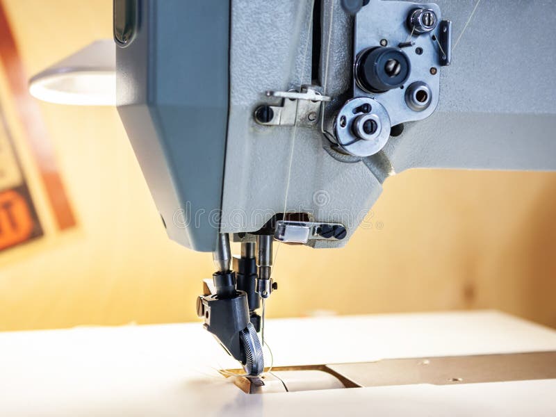 Professional Sewing Machine Stock Photo - Image of leatherwork, metal ...