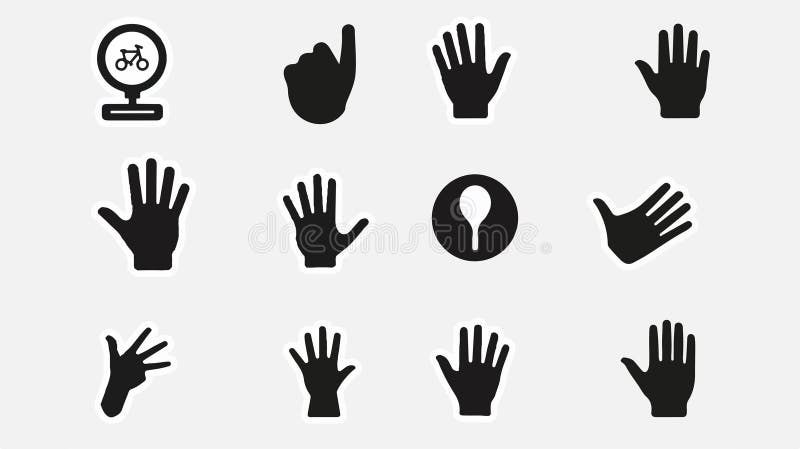 Professional Sign Language Icon for Disability Communication Usage ...