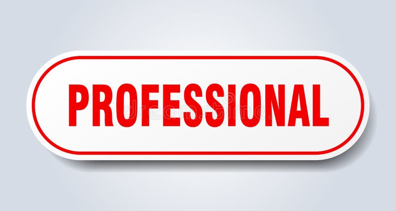 Professional Button. Sticker. Banner. Rounded Glass Sign Stock Vector ...