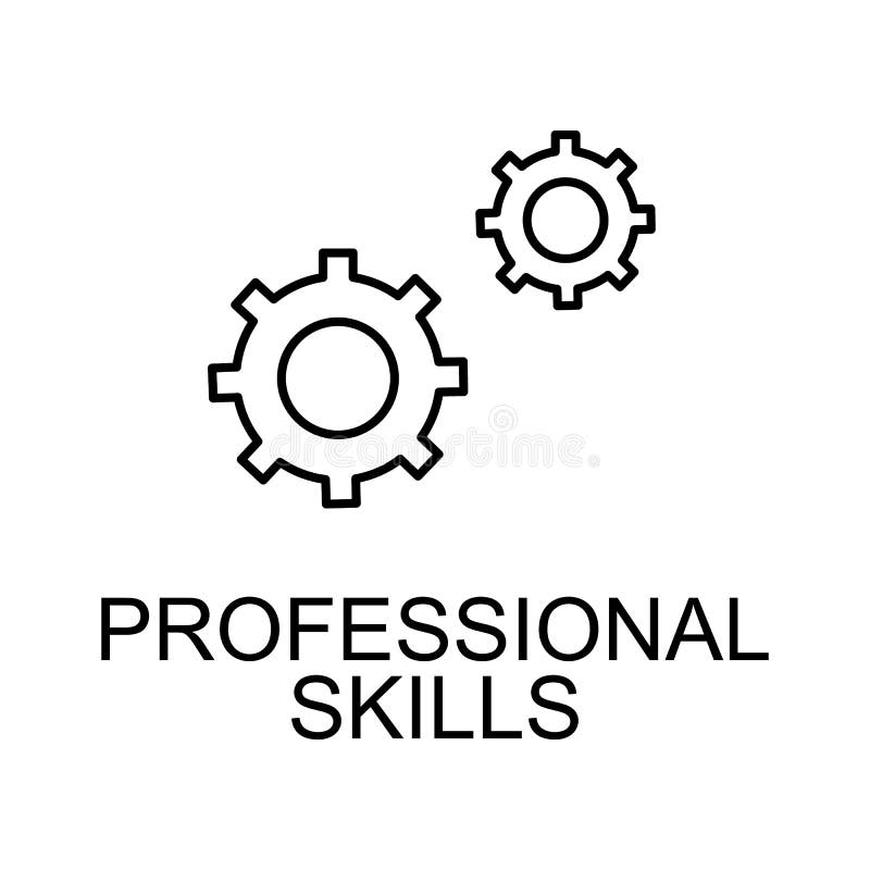 Professional Skills Line Icon. Element of Human Resources Signs with ...
