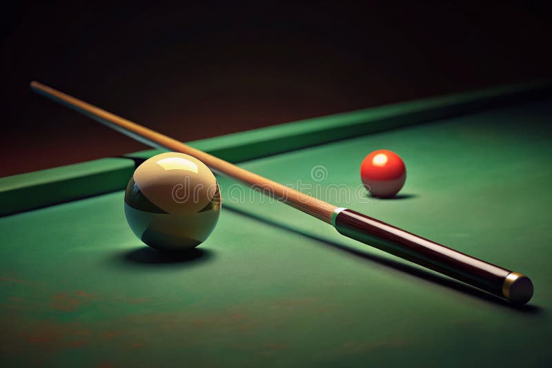 A Professional Snooker Setup Precisely Positioned Balls a Polished Cue ...