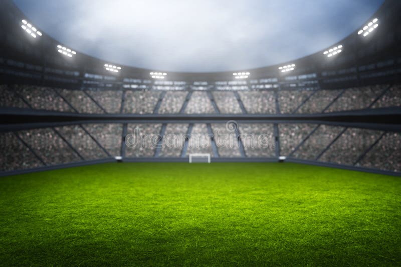 Professional Soccer Fields Stadium Entrance Stock Photo - Image of ...