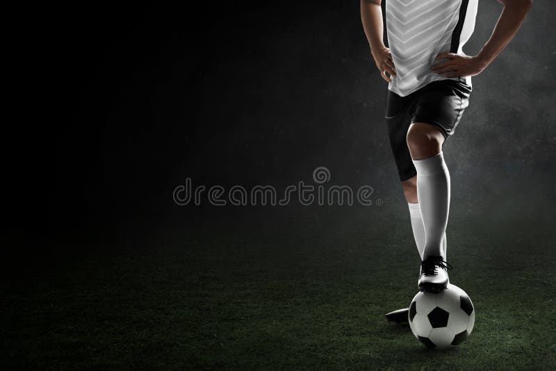 Professional Soccer Player on Action Stock Image - Image of competition ...