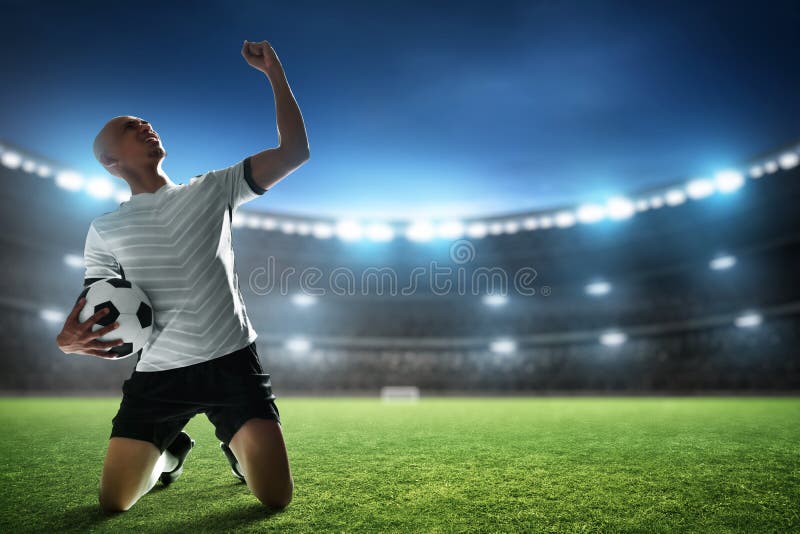 Professional Soccer Player in Actions Stock Photo - Image of event ...