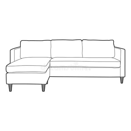 Couch Line Drawing Stock Illustrations – 4,408 Couch Line Drawing Stock ...