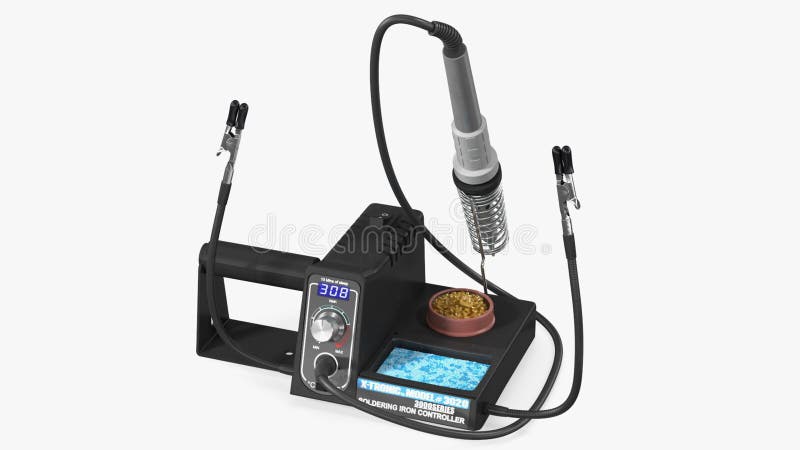Professional Soldering Station with Temperature Control Display Stock ...
