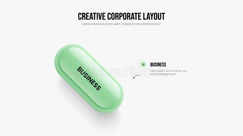 Professional Solution 1 Option Infographic Frame Layout. Stock Vector ...