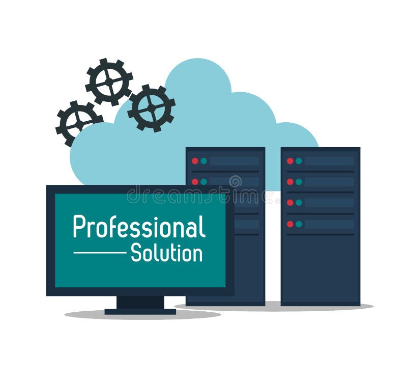 Professional Solution Technology Design Stock Vector - Illustration of ...