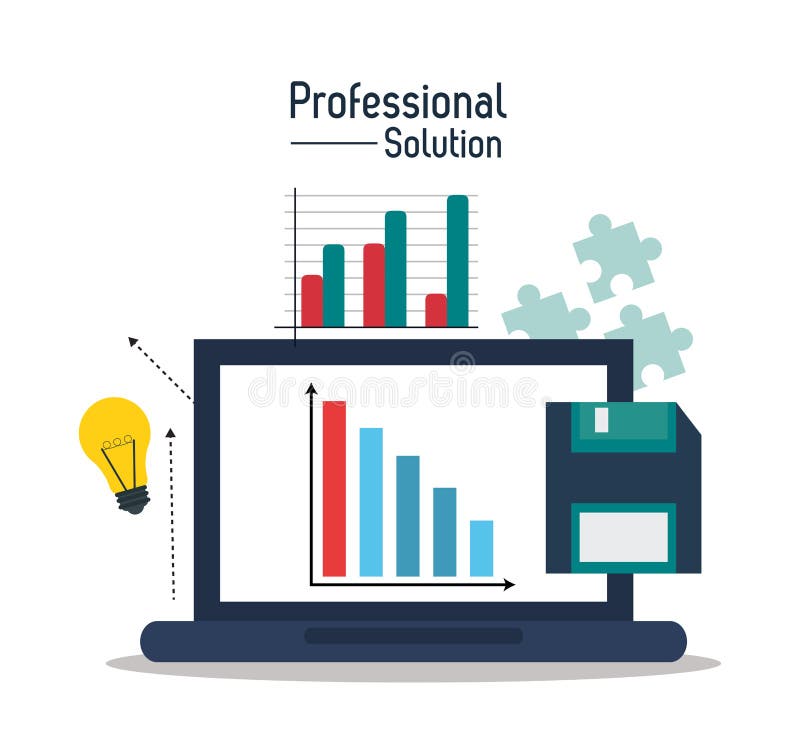Professional Solution Technology Design Stock Vector - Illustration of ...
