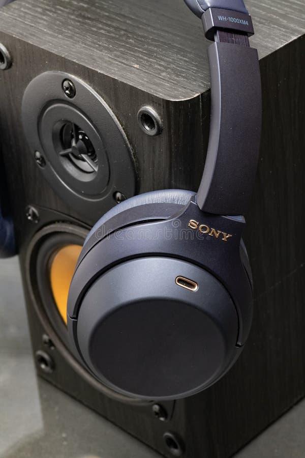 Professional Sony Headphones and Speaker System Editorial Stock Photo ...