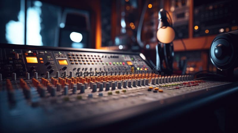 Professional Sound Equipment for Recording Studios Stock Image - Image ...