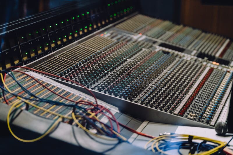 Professional Soundboard Including Audio Mixer Control Panel with ...