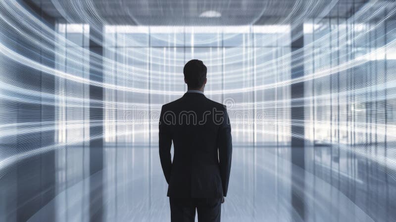 Professional Speaker Projecting Voice Clearly in Modern Conference Room ...