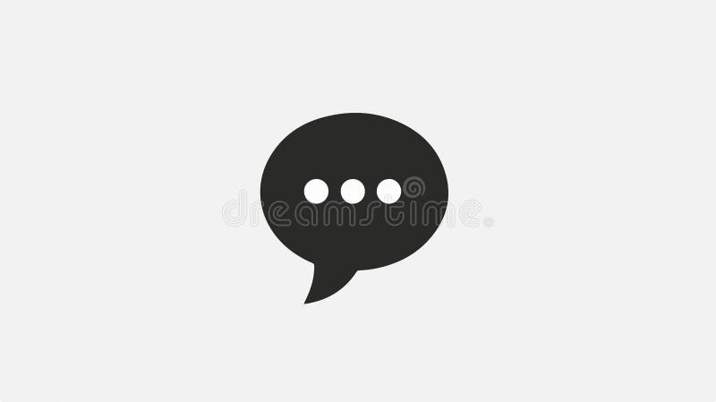 Professional Speech Bubble Icon for Feedback Communication Stock Vector ...