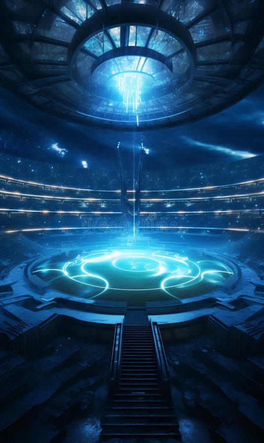 Professional Sports Background with a Sports Stadium Stock Illustration ...