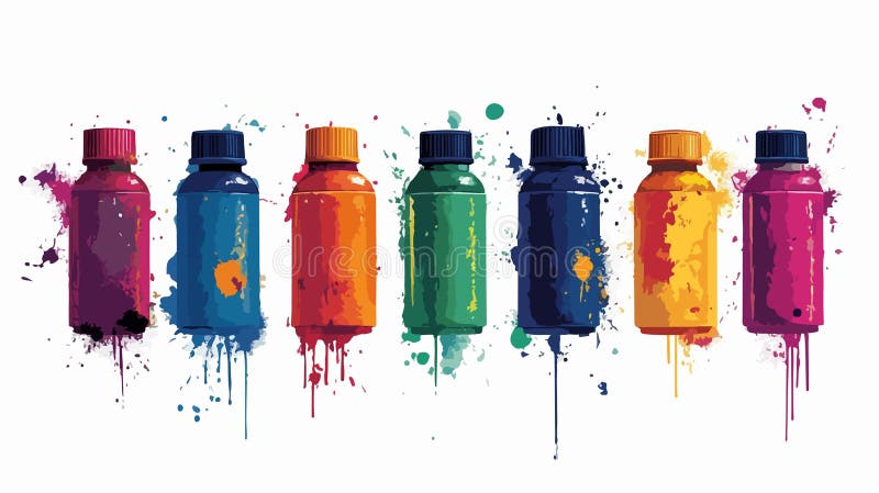 Professional Spray Paint Textures Vector Illustration Pack for Creative ...