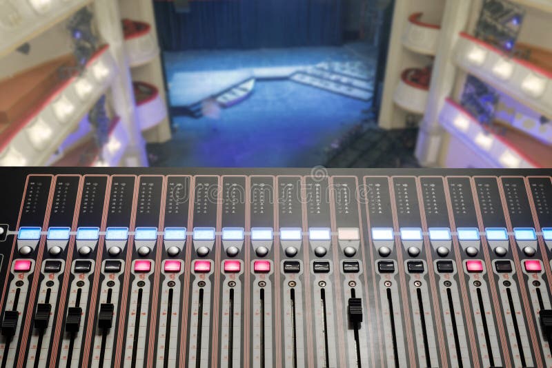 Professional Stage Lighting Control Console Stock Photo - Image of ...