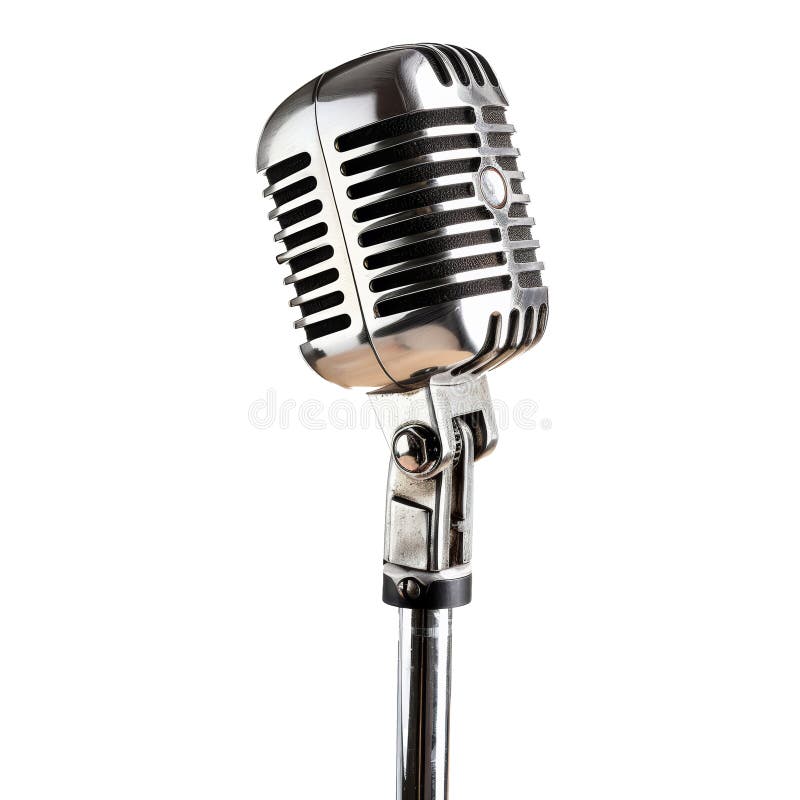 Professional Stage Microphone, Isolated on Transparent Background ...