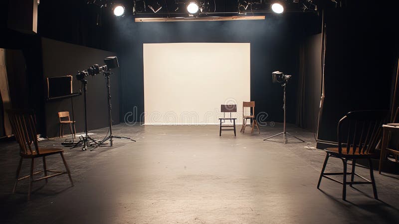 A Professional Stage Setup for Acting Classes with Clean Lighting and ...