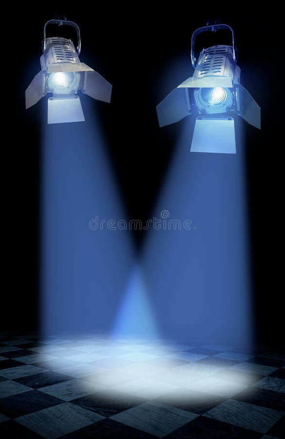 Professional Stage Spotlights Stock Image - Image of spotlight, spot ...
