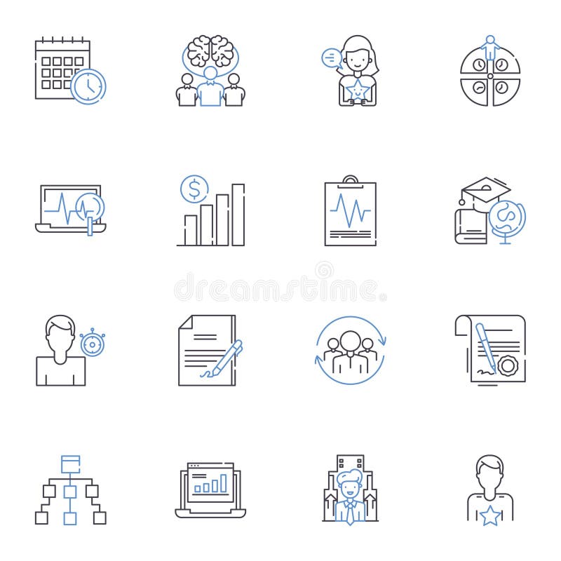 Professional Standards Line Icons Collection. Ethics, Hsty, Integrity ...