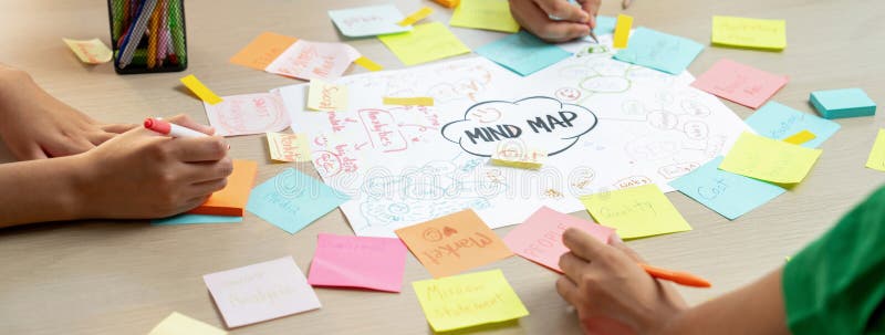 Professional Startup Group Share Marketing Idea by Using Mind Map ...