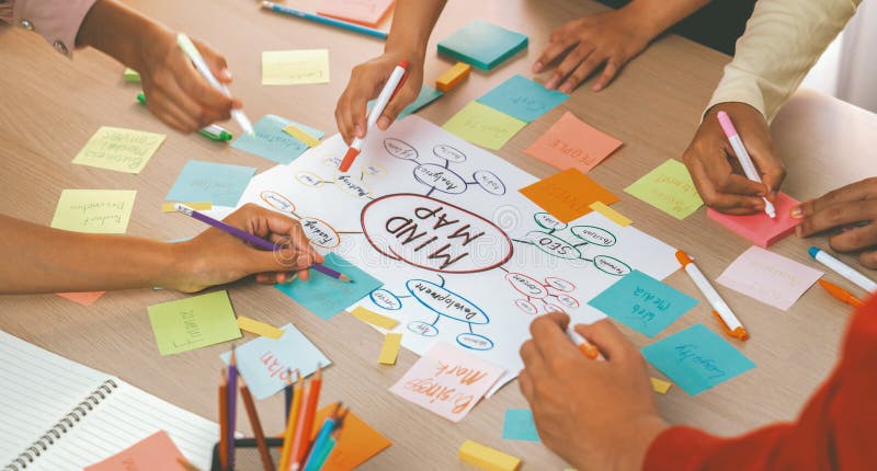 Professional Startup Group Share Marketing Idea by Using Mind Map ...