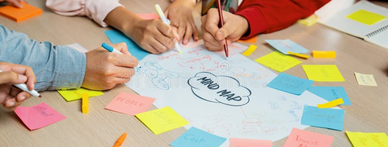 Professional Startup Group Share Marketing Idea by Using Mind Map ...