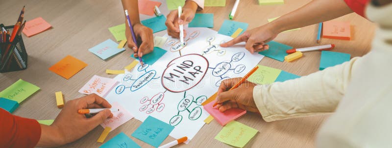 Professional Startup Group Share Marketing Idea by Using Mind Map ...